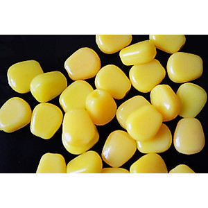 50 pcs TPR Simulation Fake Corn Soft Baits Corn Carp Fishing Lures Floating Baits with Nice Scent for Carp Fishing,Trout Fishing,Cat Fish (50 pcs)