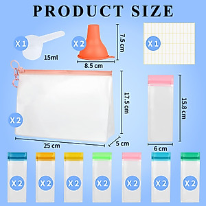 WDJLMLP Single Dose Powder Containers Bag Set Of Powder Bags,Portable Protein Powder Bag Travel Powder Supplement Bags Suitable For Exercise, Fitness, Travel, Business Trips