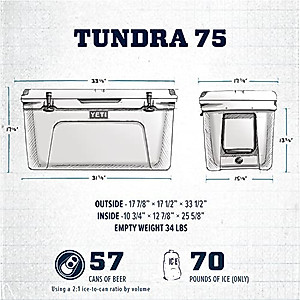 YETI Tundra 75 Cooler, Desert Tan