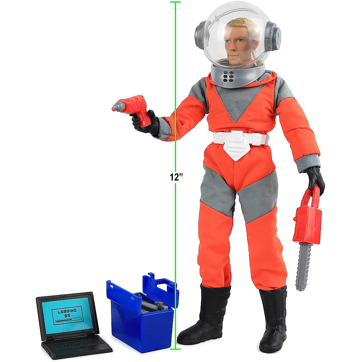 Click N' Play 12" Astronaut Action Figure Space Exploration Playset with Accessories | Birthday Gift, Science Kit, NASA Inspired Space Toys for Kids Toddlers Girls and Boys