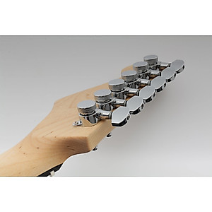 Musiclily Pro 6 inline Guitar Locking Tuners String Tuning Pegs Machines Heads Set for Fender Strat Stratocaster Tele Telecaster Electric Guitar Parts,Chrome