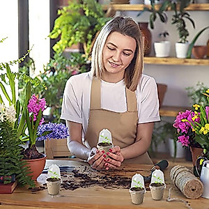 EBaokuup 20pcs Biodegradable Pots with Humidity Dome,2.3" Plant Nursery Pots with Humidity Dome,Seed Starter Pots Biodegradable Peat Pots for Seedlings,Vegetables