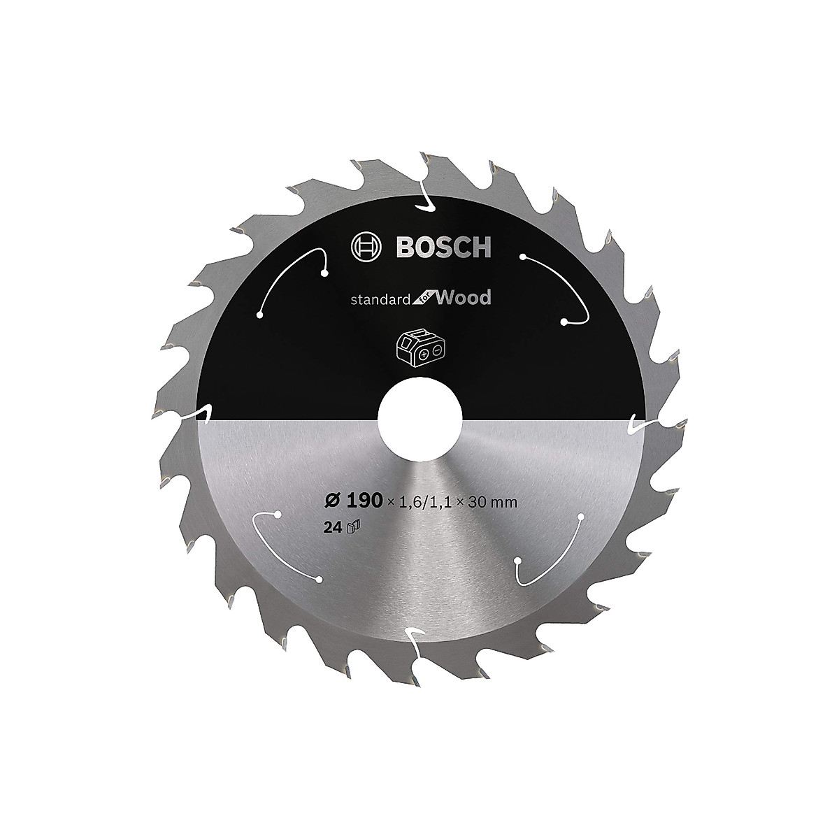 Bosch Professional 2608837708 Blade Standard (for Wood, 190 x 30 x 1.6 mm, 24 Teeth Accessories: Cordless Circular Saw)