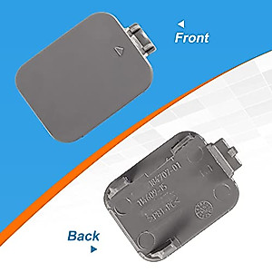 CZShiYue Front Bumper Tow Hook Cover Towing Eye Cap Fit for BMW E60 E61 2008 2009 2010 535i 550i 528i 51117184708 (White, Right Passenger Side)