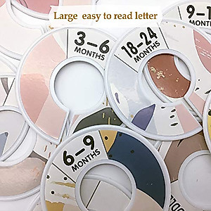 Baby Closet Size Dividers, Modern Graffiti pattern Unisex Nursery Closet Dividers, Closet Organizer, Nursery Decor & Baby Gift (Red)