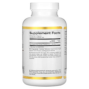 California Gold Nutrition Bee Propolis 2X Potency, Concentrated Extract 500 mg, Equivalent to 1000 mg of Natural Propolis, Support Immune Health & Vitality*, 240 Veggie Capsules