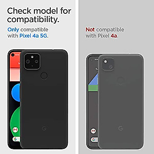 Spigen Rugged Armor Designed for Pixel 4a 5G Case (2020) - Matte Black