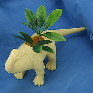 Haofy Dinosaur Succulent Planter Pot, Flower Bonsai Potting Flower Planter Gardening Planter Container for Indoor/Outdoor Garden Home Office Decoration (F)