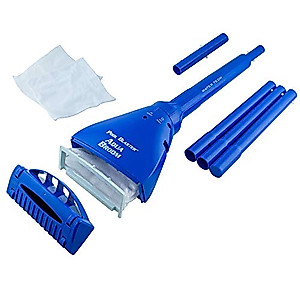 POOL BLASTER Aqua Broom XL Ultra Cordless Pool & Spa Vacuum Cleaner with Pole Set, Battery-Powered Handheld Hoseless, Ideal for Hot Tubs, Inground & Above Ground Pool Steps, by Water Tech