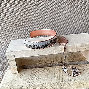 FRONT LINE JEWELRY Handcrafted Copper Women's Butterfly Bracelets Cuff: Embrace Nature's Beauty with Earth-Tone Unique Monarch Butterfly Cuff, Butterfly Gifts