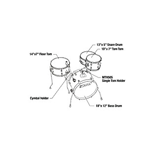 Tama Club-Jam 4-Piece Shell Pack - Aqua Blue