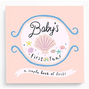 Lucy Darling Little Beach Babe Memory Book - First Year Journal Album to Capture Precious Moments - Milestone Keepsake for Boy Or Girl - Made in USA