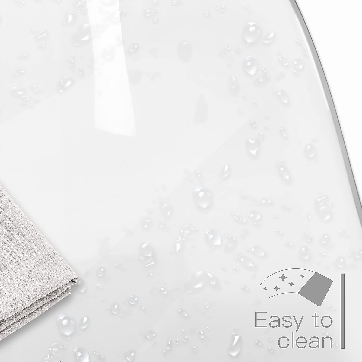 Villeston Acrylic Clear Desk Chair, Modern Small Cute Armless Vanity Rolling Plastic Chair Home Office Lucite Ghost Chairs Cushion Padded with Golden Legs, Clear