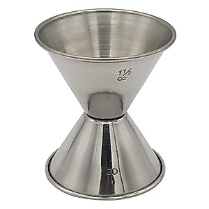 Hudson & Lane Stainless Steel Cocktail Barware Double Measuring Jigger 1 oz x 1.5 oz
