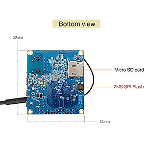 FDSF Orange Pi Zero 2,1GB with H616 Chip,Support Gigabit Network, BT, Wif,Run 10,Ubuntu,OS Single Board