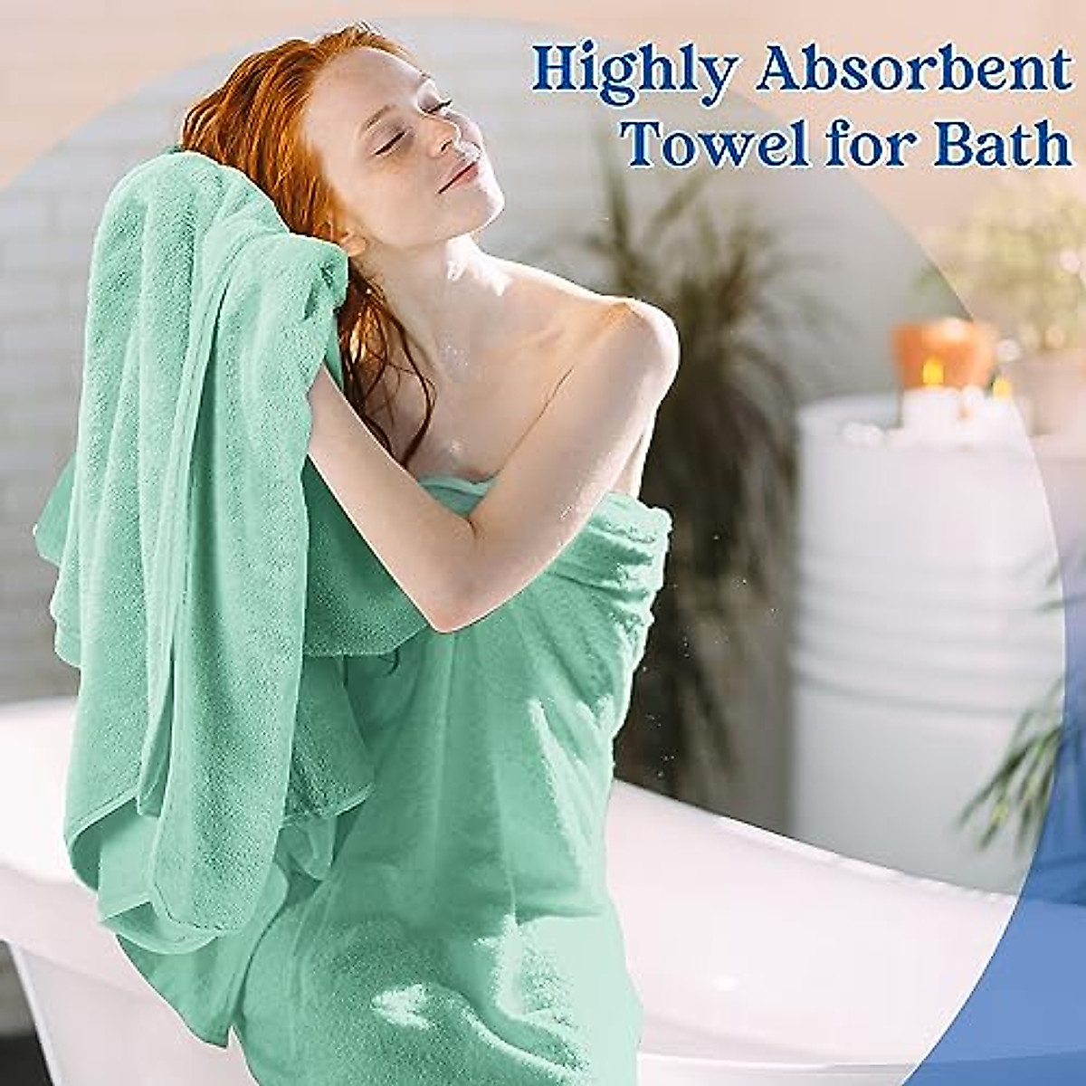 Moukeren 18 Pcs Microfiber Bath Towels Set Bath Towels Hand Towels Washcloths Set Microfiber Coral Velvet Highly Absorbent Bathroom Towel for Bath Fitness Sports Yoga Travel (Classic Colors)