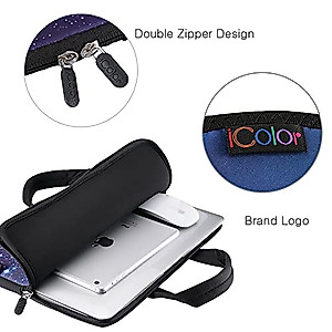 iColor 14 15 15.4 15.6 inch Laptop Bag Case Handle chromebook case Sleeve Computer Protect Case Pouch Holder Notebook Sleeve Neoprene Chromebook Cover Soft Carring Travel Case Dragon ICB-21