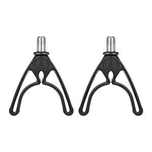 Fishing Rod,2pcs Black Fishing Rod Rest Holder U-Shape Grips Rest Head Tackle Tools for Carp Fishing