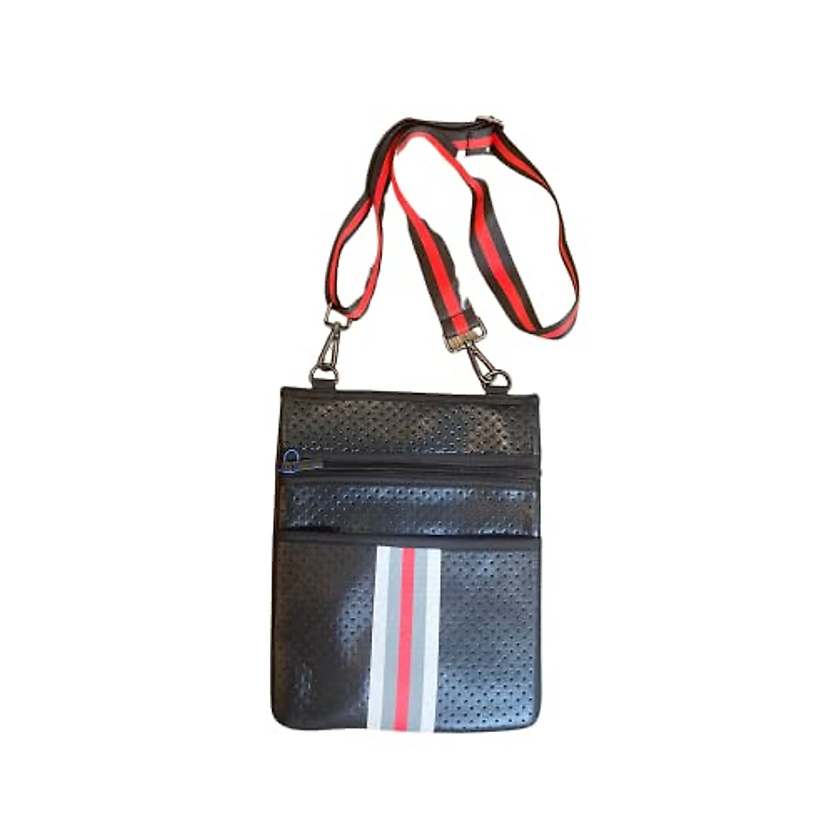 Dallas Hill Designs Crossbody Messenger Neoprene Purse for Women | Ladies Handbag | Adjustable and Detachable Shoulder Strap