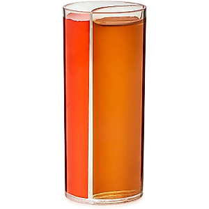 Split Shooters Divided Test Tube Plastic Shot Glasses – Clear Plastic Jager Bomb Chaser Shot Glass Glasses Cups – Fun Unique Glasses for Events Birthday Bachelor Bachelorette Parties - Set of 48