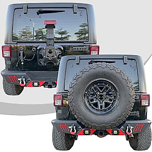 XOOKUN Heavy Duty Spare Tire Carrier for Jeep Wrangler JK JKU 2007-2018