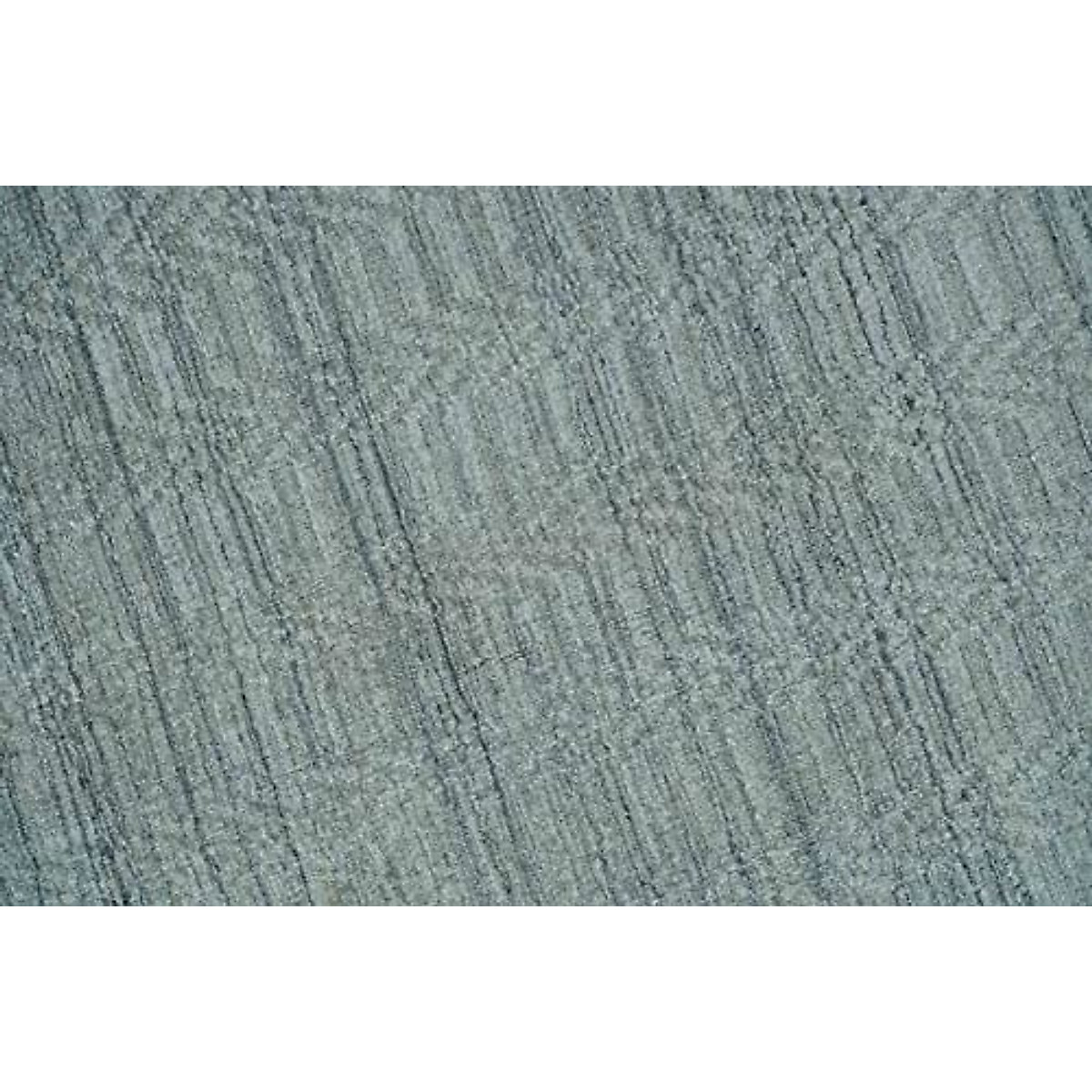 Artisan's Arc Hand Made Solid Scandinavian Blended Wool Flatwoven Area Rug, Silver, Gray and Brown, 8x10 | KE12810