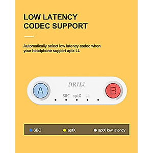 PS5 Bluetooth Adapter, Low Latency Bluetooth Audio Transmitter, USB C Bluetooth Audio Adapter with aptX Low Latency Support for PS4, PS5, Switch, PC, and Included USB C to USB Adapter
