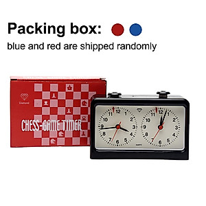 Just E Joy Chess Clock Digital Alarm Chess Timer w/Quartz Movement for Board Game International Chess Chinese Chess Weiqi Competitions Classic Analog Style Chess Clock