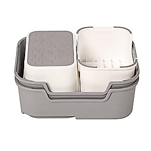 Two Step Stool for Kids(2 Packs), Anti-Slip Sturdy Toddler Two Step Stool for Bathroom, Kitchen and Toilet Potty Training (Gray)