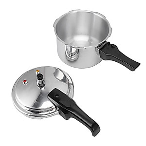 Miskall Pressure Cooker, 3 Liter Aluminum Alloy Pressure Cooker 18cm Bottom 3L Mini Pressure Cooker for Gas Stove