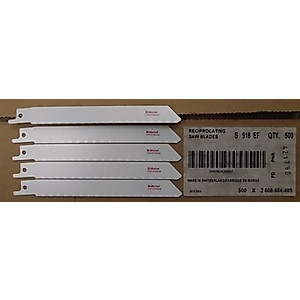 Bosch S918EF 6" x 18TPI Bi-Metal Recip Saw Blades 5pcs Bulk