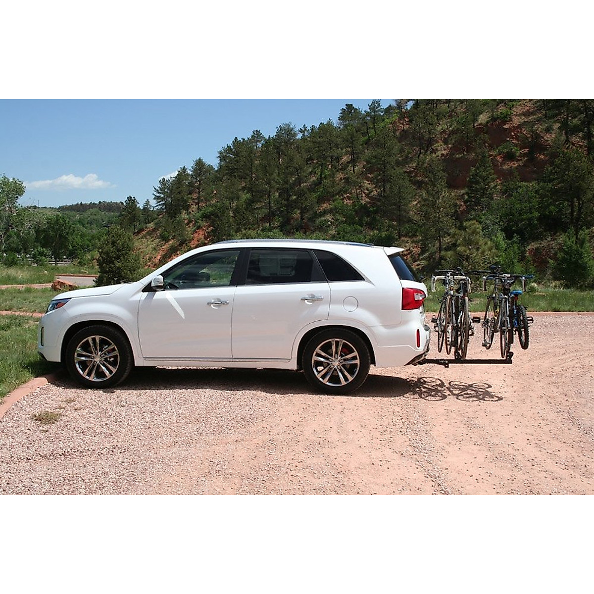 Let's Go Aero BBR253 BikeWing Hitch Rack (4 Tilt Up Four Bike (BBR253)), Black