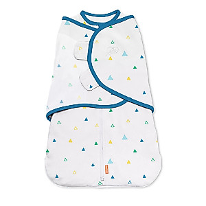 SwaddleMe Room to Grow Swaddle - 0-6 Months, 1-Pack (Triangle Sprinkles) Baby Swaddle Wrap Grows with Baby, Transitioning to Arms Out Sleep to Safely Roll and Self-Soothe