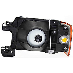 Evan Fischer Driver and Passenger Side Headlight Set of 2 Compatible with 1987-1991 Ford F-150, 1987-1991 F-250, 1987-1991 F-350 & 1987-1991 Bronco - FO2502105, FO2503105