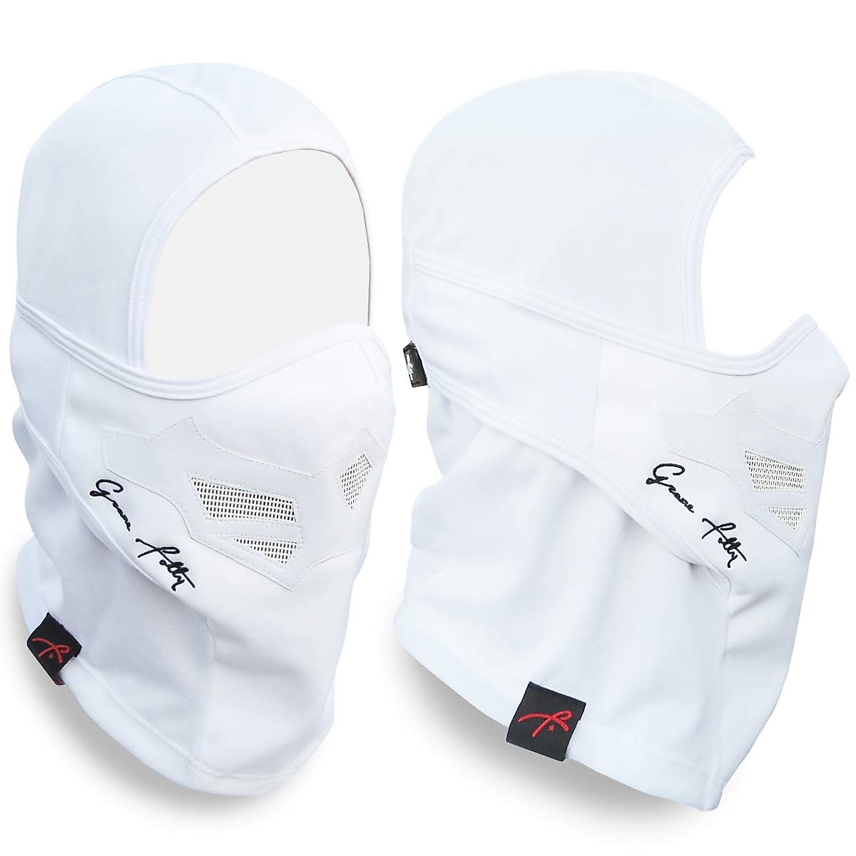 Full Balaclava Ski Face Mask. Use for Snowboarding & Cold Winter Weather Sports (One Size, White)