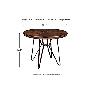 Signature Design by Ashley Mid Century Centiar Dining Room Table, Brown