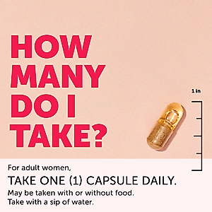 SmartyPants Multivitamin for Women: Omega-3 DHA; Zinc for Immunity, Biotin, Iron, Folate, Vitamins D3, C, B6, Vitamin B12, One Per Day, 30 Capsules, 30 Day Supply