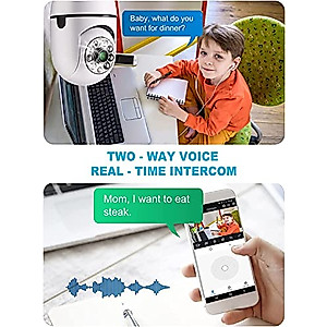 Light Bulb Security Camera, 1080P 2.4GHz WiFi Home Security Camera, 360° Surveillance Cam with Motion Detection Alarm Night Vision Light Socket Security Camera