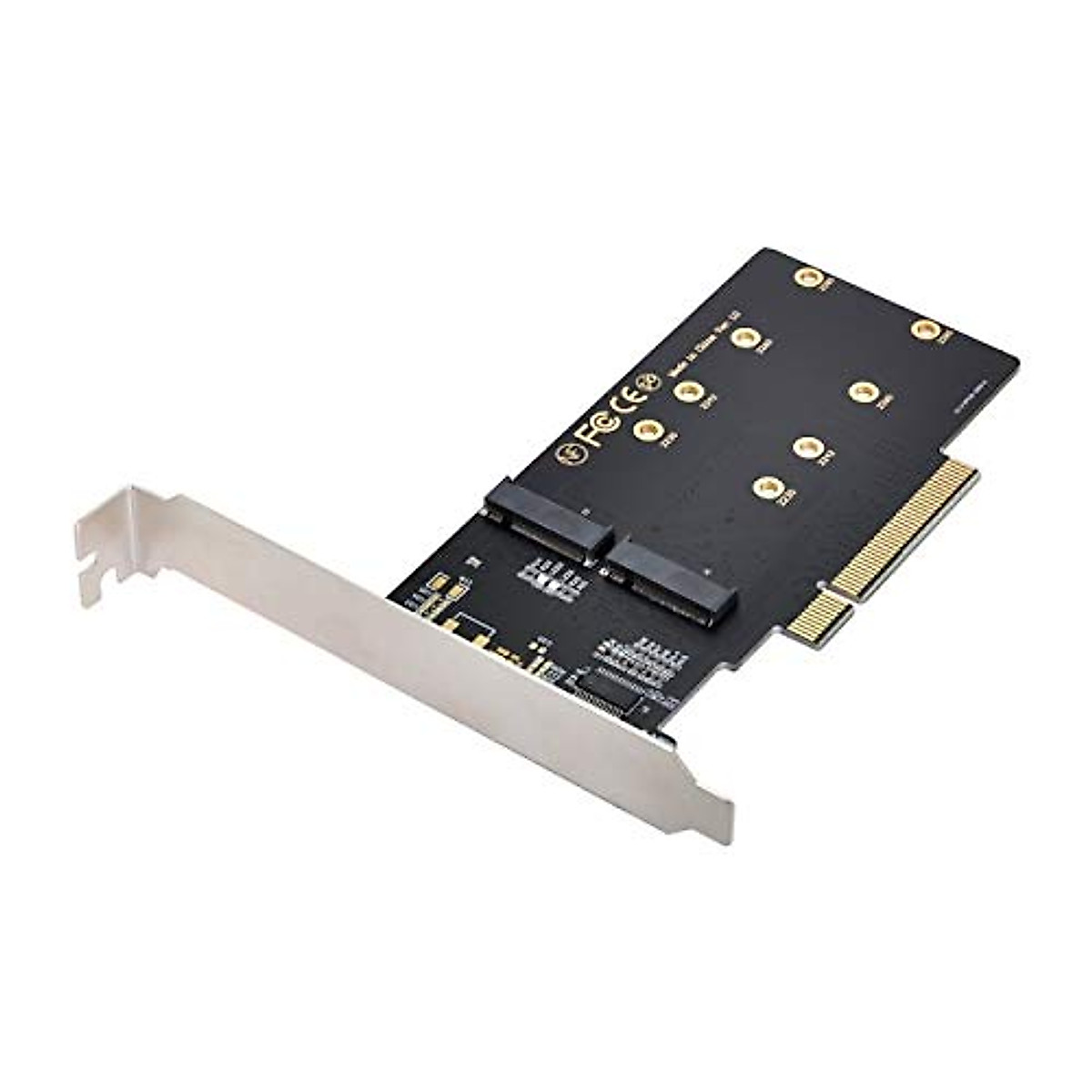 Cablecc Dual 2X NVME M.2 AHCI to PCIE Express 3.0 Gen3 X8 X16 Raid Card VROC Raid0 Hyper Adapter cablecc