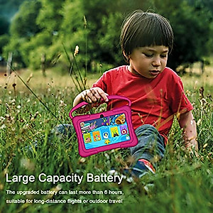 NORTH BISON Kids Tablet, 7 inch Android 11.0 Tablet for Kids, 3GB RAM 32GB ROM Toddler Tablet with Bluetooth, WiFi, GMS, Parental Control, Dual Camera, Shockproof Case, Educational, Games