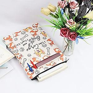 Corgi Dog Book Sleeve Corgi Lover Gift Corgi Book Protector I Like Corgi Butts and I Can't Lie Book Cover Corgi Mom Dad Gift