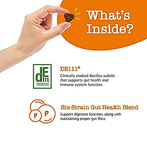 Zesty Paws Probiotics for Dogs - Digestive Enzymes for Gut Flora, Digestive Health, Diarrhea & Bowel Support - Clinically Studied DE111 - Dog Supplement Soft Chew for Pet Immune System - Pumpkin