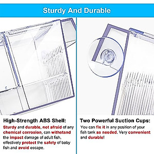 DaToo Fish Breeding Box Aquarium Holding Tank Transparent Fish Isolation Box Acclimation Hatchery Incubator Breeder Box for Baby Fish Betta Shrimp Clownfish Guppy