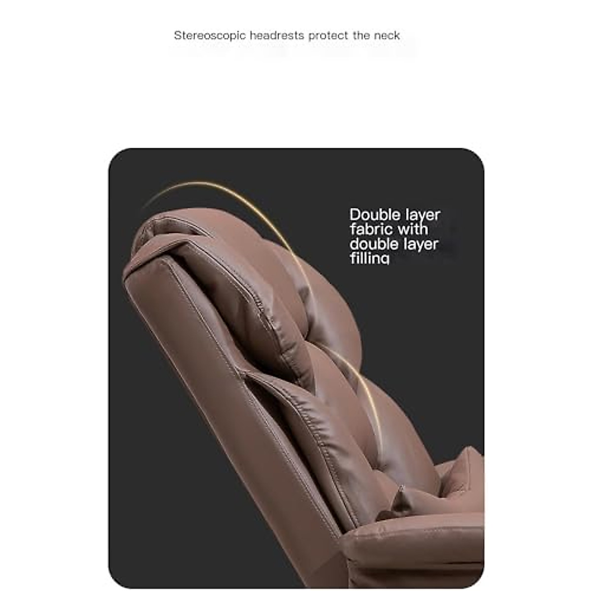 FrYsky Home Office Desk Chairs, Swivel Chair Leather Sofa Chair Reclining Leisure Chair Home Office Computer Lift Swivel Chair (Color : Off-White, Size : Foot Pedal)