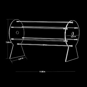 TOOPILAT Headband Holder,Hairband Display Stand, Clear Jewelry Organizer for Girl Women Gifts, The Perfect Headband Display Organizer
