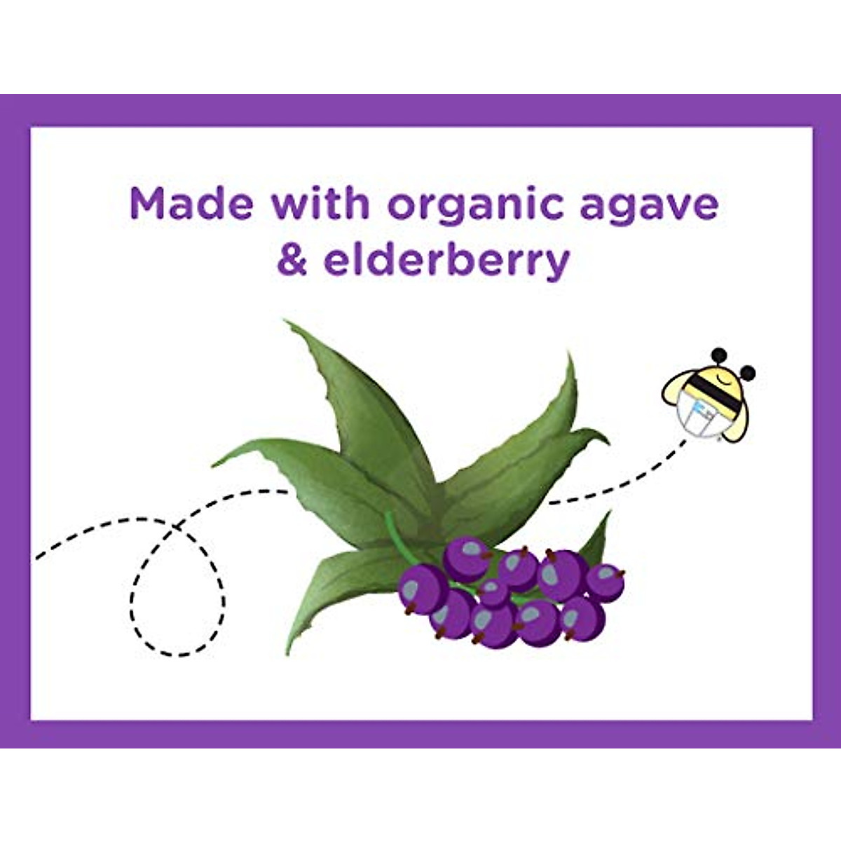 Zarbee's Naturals Complete Baby Cough Syrup Immune with Agave/Thyme & Elderberry, 2 Fl Oz (Pack of 1)