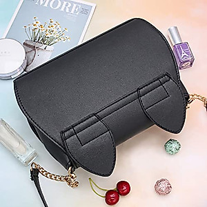 Akstore Women's Handbag Cat Purses Cosplay Sailor Moon Bag PU Leather Girls Handbag Shoulder Bags (Black)