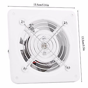 4-Inch 25W Silent Exhaust Fan, Kitchen and Bathroom Exhaust Fan, Window Type Ventilation Fan, Low Noise Air Vent Ventilation
