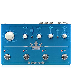 TC Electronic FLASHBACK TRIPLE DELAY Intuitive Three-Engine Delay Pedal with Flexible Routing, Subdivision Control and Built-In TonePrints*