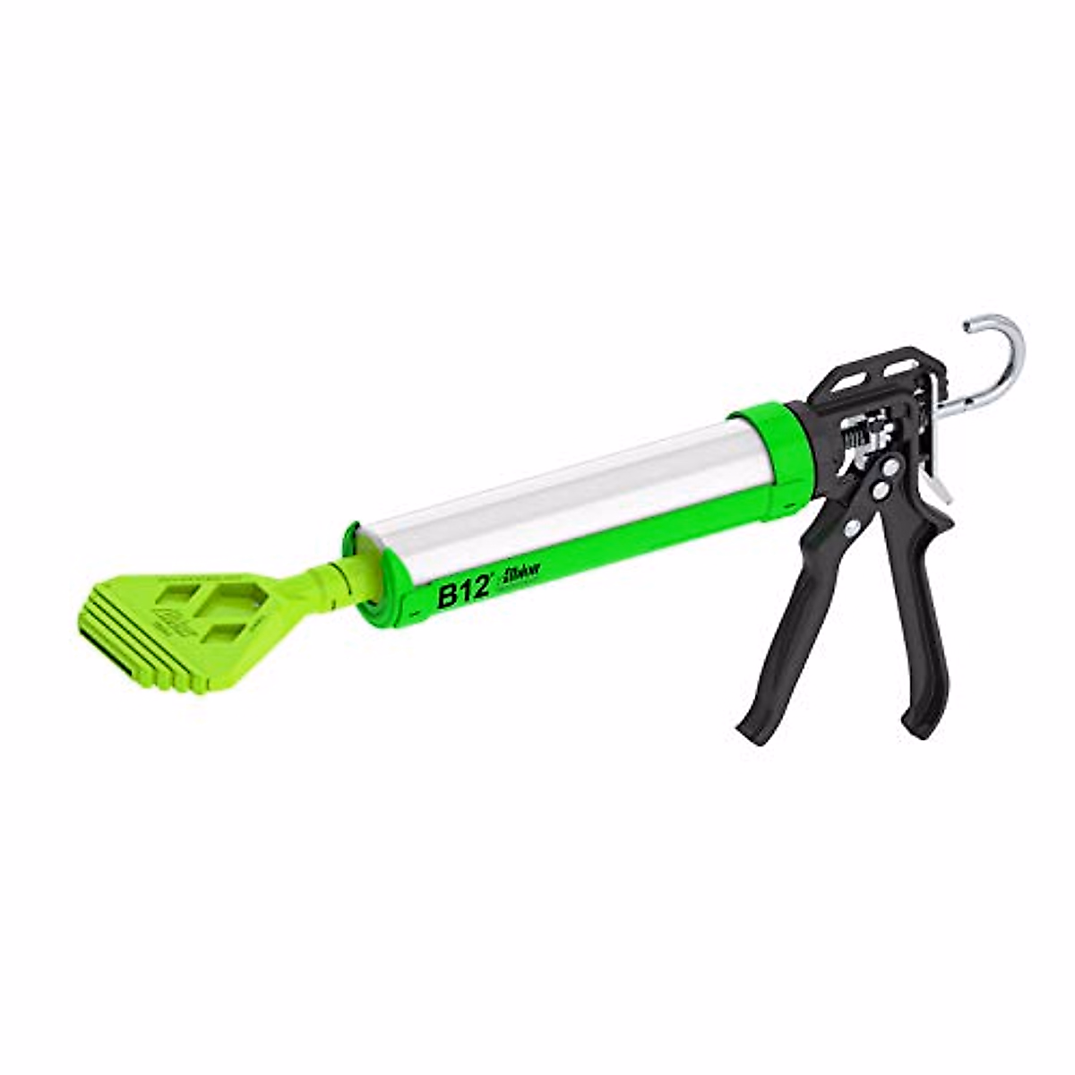 Albion Engineering Company 1018-G01 Ribbon Bead Nozzle for Dispensing Vapor and Air Barrier Sealants, Adjustable, 1/8" Thick x 2" to 4" Wide, Bright Green